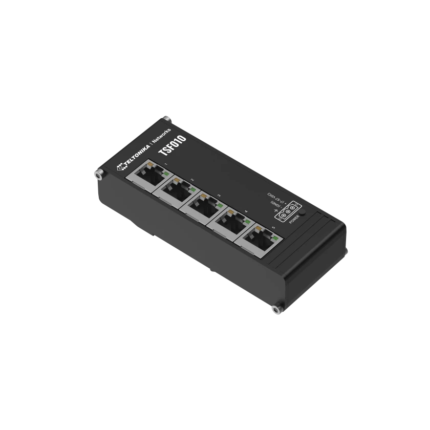 Teltonika industrial flat unmanaged Ethernet Switch TSF010 - NAS STORE