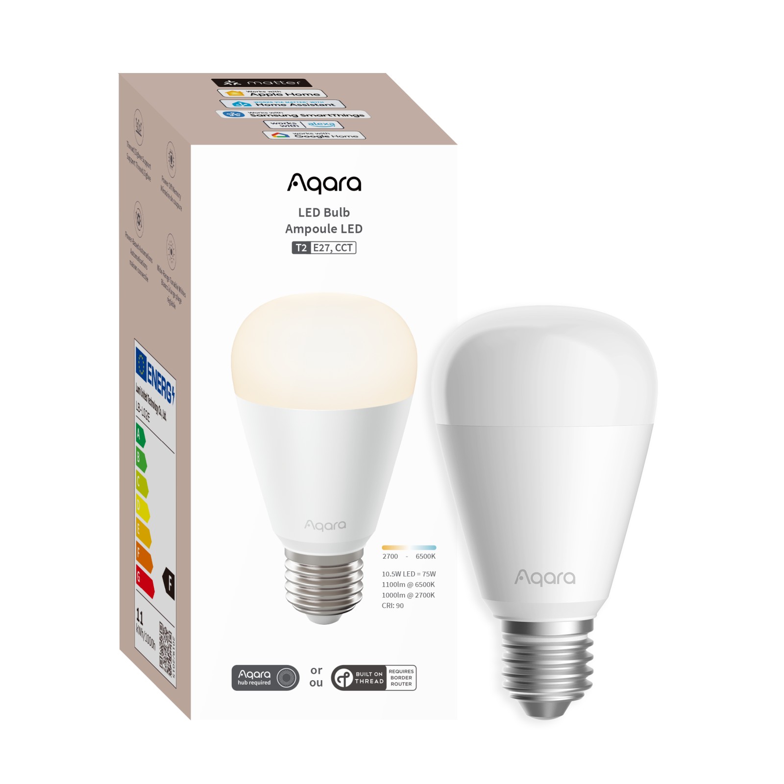 Aqara LED Bulb T2 CCT E27 - NAS STORE